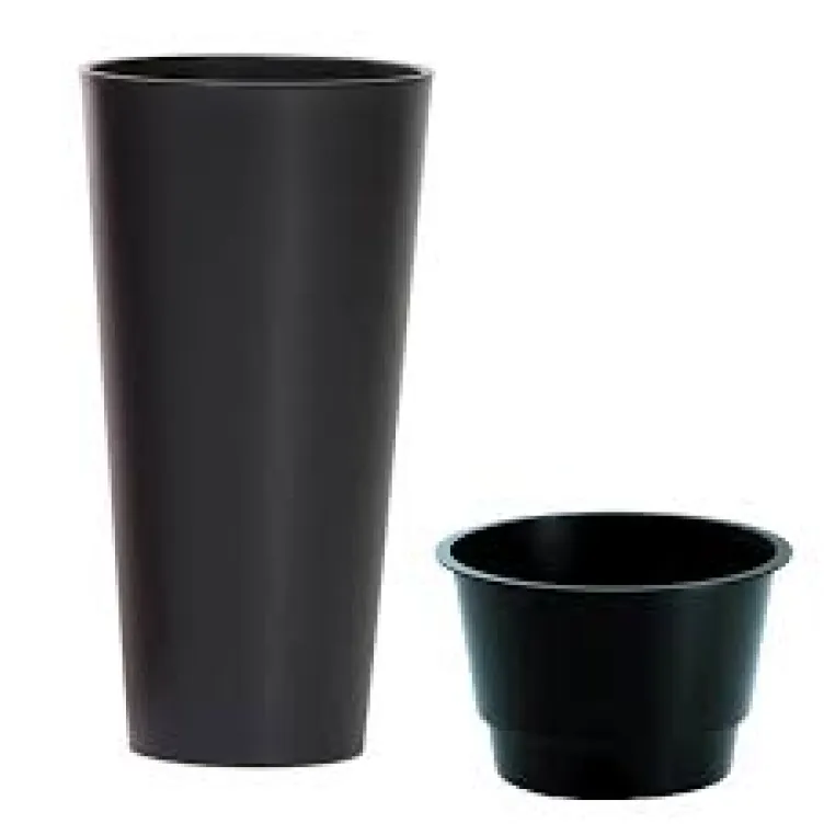 Plastična saksija Tubus Slim 25x48 cm antracit