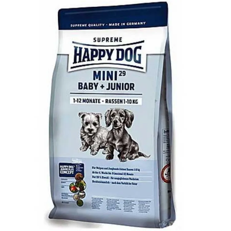 Hrana za štence Happy Dog Mini Baby & Junior 29 pak. 4kg