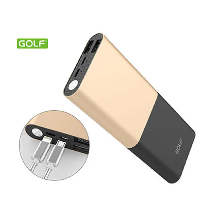 Power bank GOLF G27 10000mAh gold 2xUSB