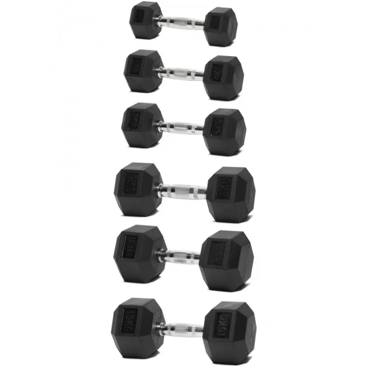 Gumeni tegovi HEX Pro - 6 kg