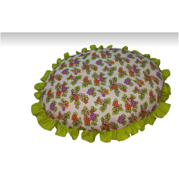 Pet line ovalni jastuk sa karnerom cvetni M