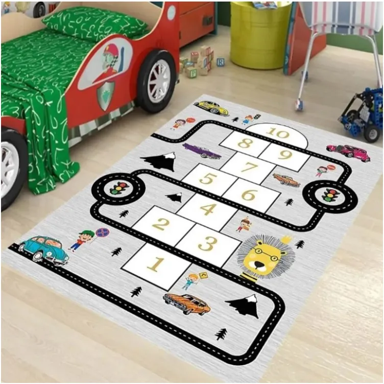 Tepih za dečiju sobu 120x180 cm - Auto staza Školica C-288