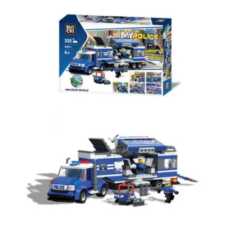Kocke blocki mobilna policijska stanica 332pcs