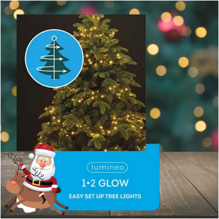 Novogodišnja LED rasveta za jelku 180cm - 171L Topla bela Lumineo 1-2 Glow
