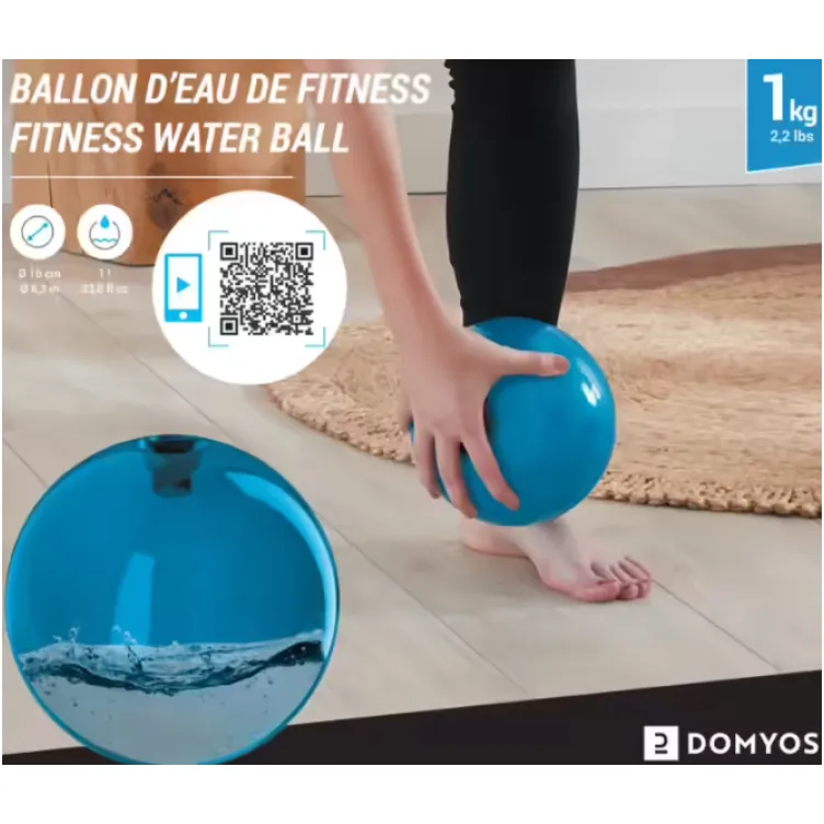 Vodena lopta za fitnes plava