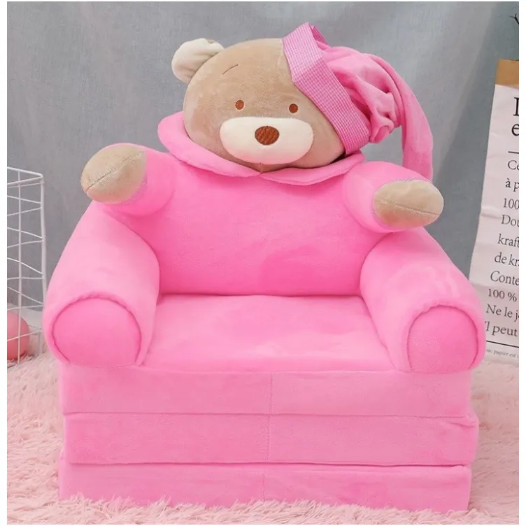 Foteljica za decu sleeping bear PINK B029