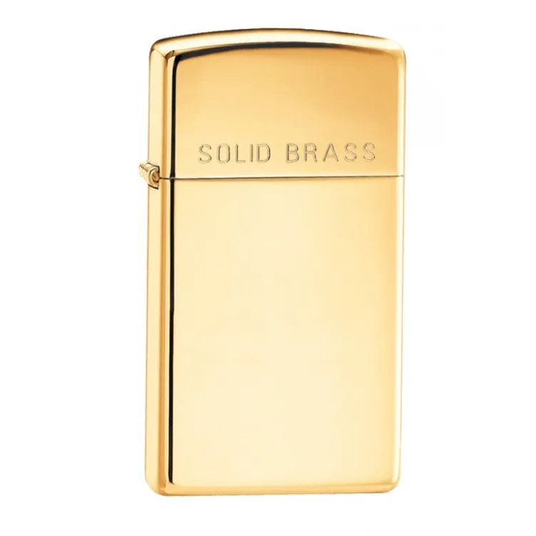 Zippo upaljač Slim Solid brass
