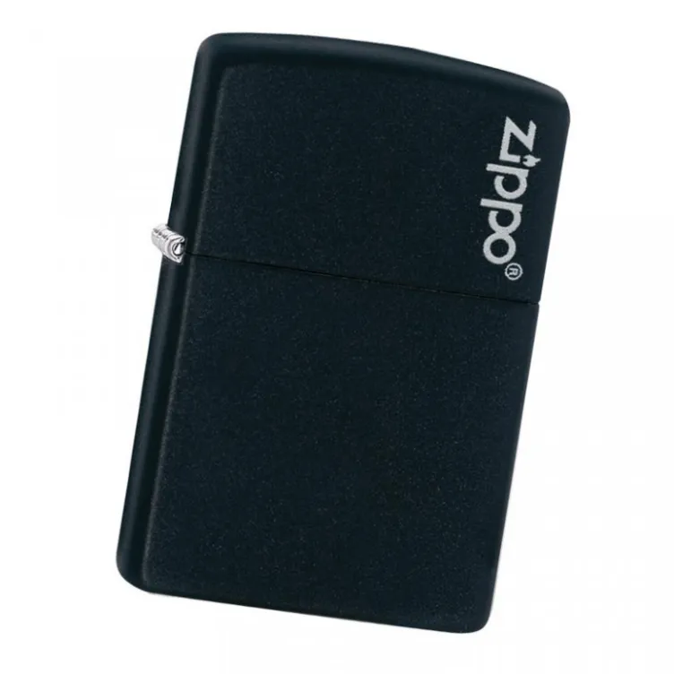 Upaljač Zippo Black Matte with Zippo Logo