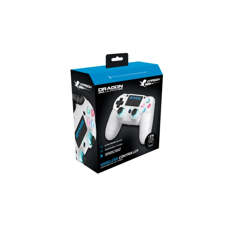 PS4 Dragon Shock 4 Wireless Controller White