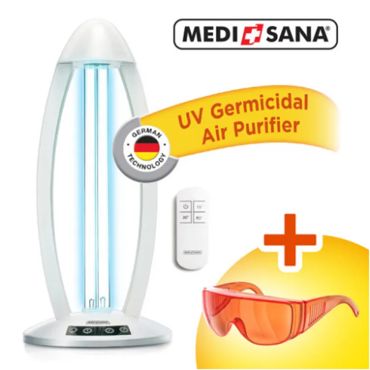 Medisana UV + Ozone Gemicidni Sterilizator i Ozonizator 38W + Zaštitne Naočare