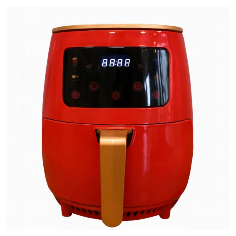 QUANTEK Q1301rd air fryer sa tajmerom lcd 6l 1600w crvena