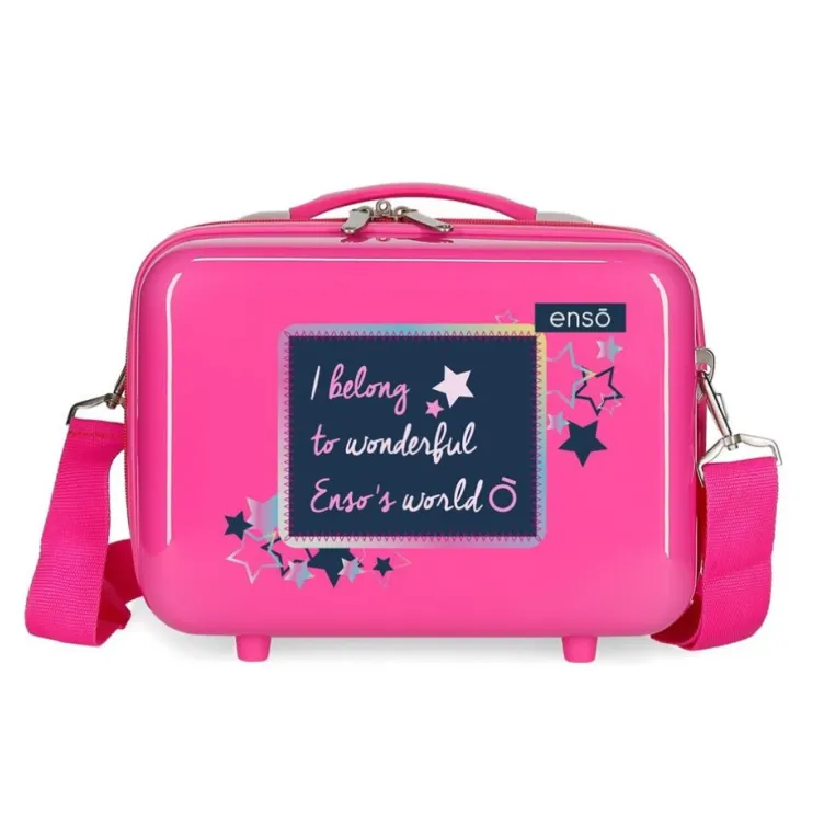 Beauty case ABS Enso make a wish pink