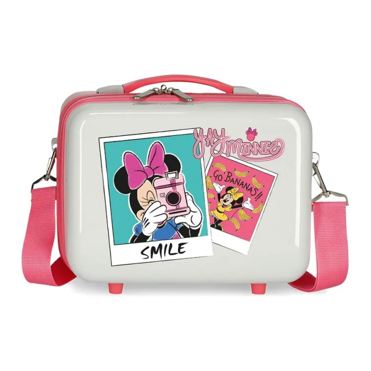 Beauty case ABS Minnie around the world go bananas