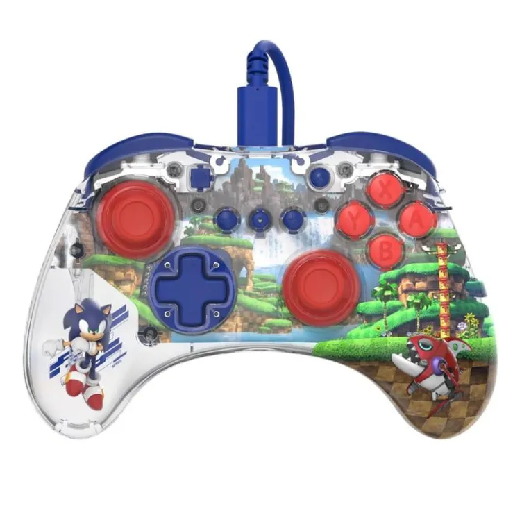 Nintendo Switch Realmz Wired Controller Sonic Green Hill Zone