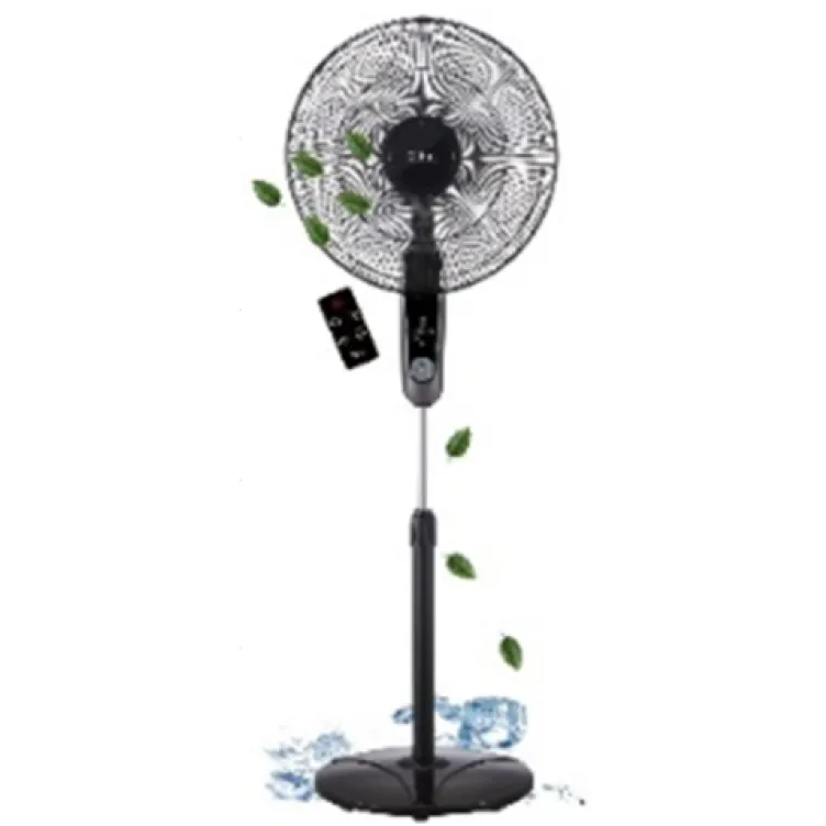 Stojeći ventilator 40cm sa daljinskim i tajmerom crni