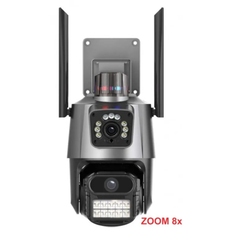 CAM-IP6MP-EP11-8X ZOOM GMB kamera 6 mpix microSD iCSee xmeye pro app Two-way voice PTZ ip66,2x3.6mm