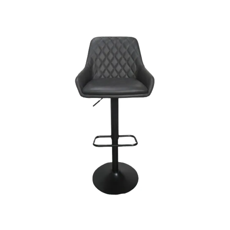 Barska stolica 620158 Tamo siva /crna metalna baza