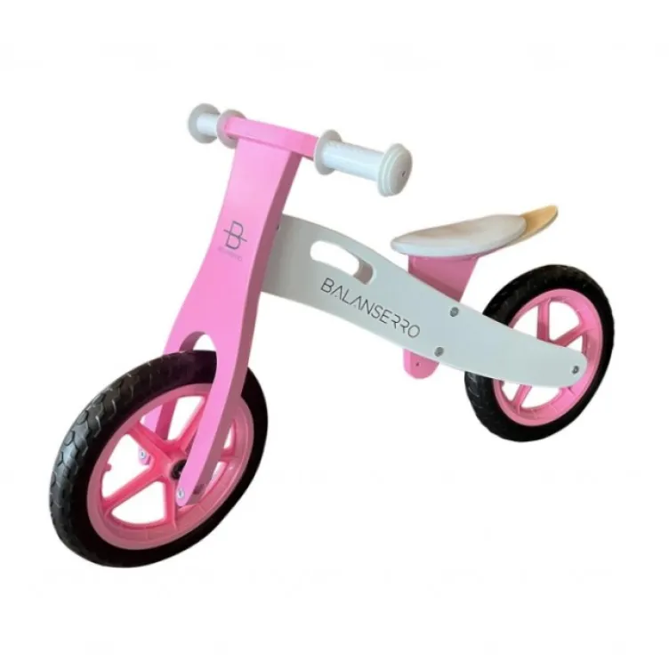 Balansero Drveni BALANCE BIKE Roze