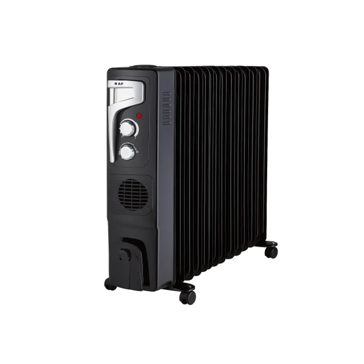 Uljni radijator sa ventilatorom 13 rebara crni 2900W RAF R.1329B