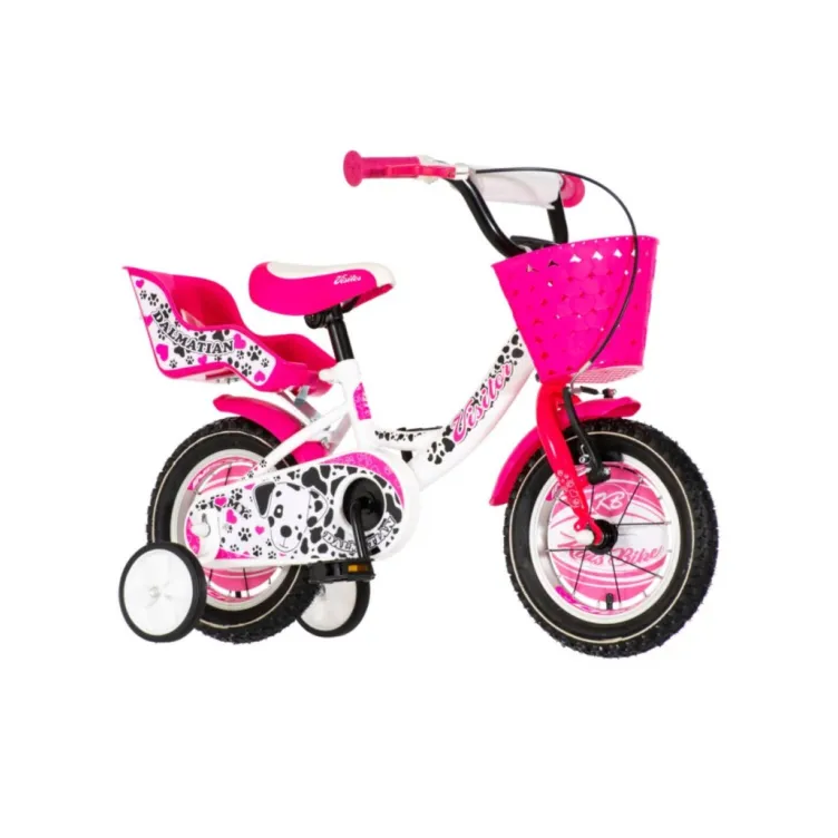 Bicikl Visitor Dalmatian 12" roze beli
