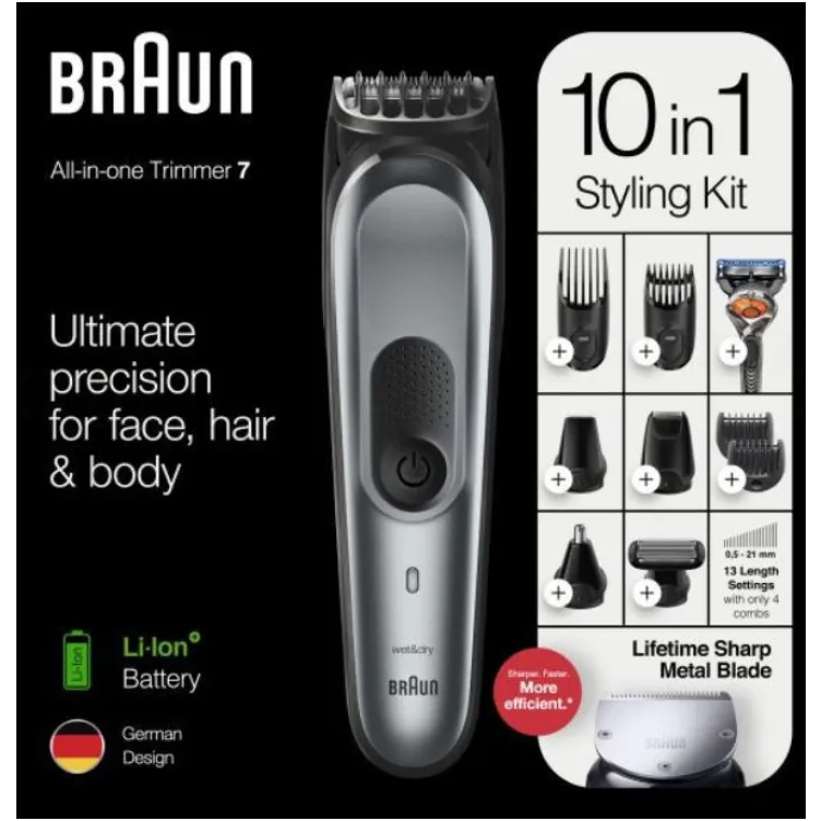 Trimer za kosu i bradu MGK7221 BLK/MTGREY + RZR 504812