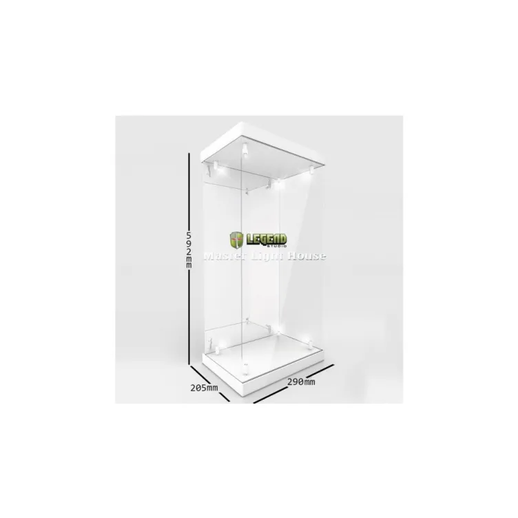 Master Light House Acrylic Display Case with Lighting for 1/4 Action Figures (white)