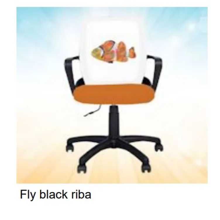 Dečija Stolica Fly Black Riba