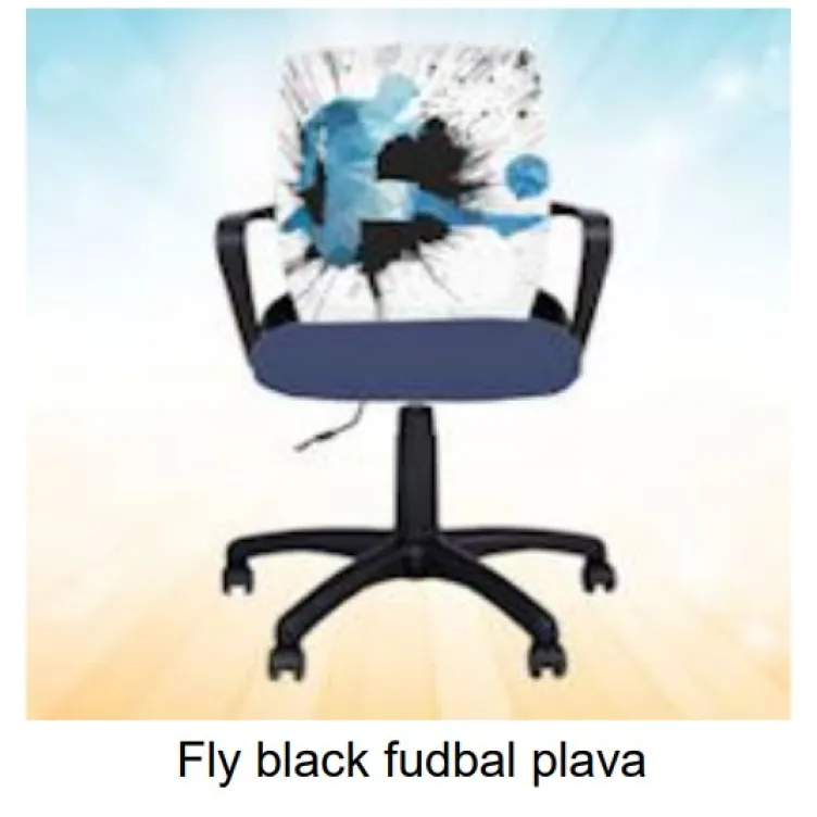Dečija Stolica Fly Black Fudbal