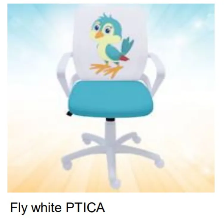 Dečija Stolica Fly White Ptica
