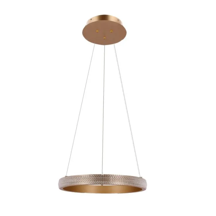 Hashim Visilica 40cm Zlatna 22W LED Prozirni Kristali