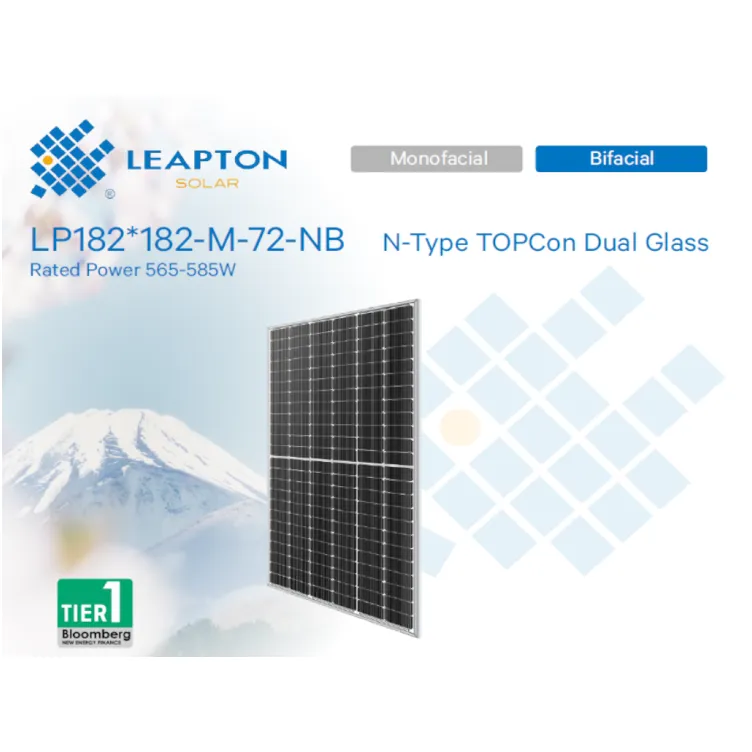 PV modul LEAPTON,580W,BF,N tip,300mm