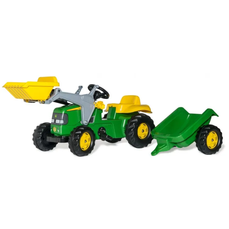 Traktor Rolly kid John Deere sa prikolicom i utovarivačem 023110