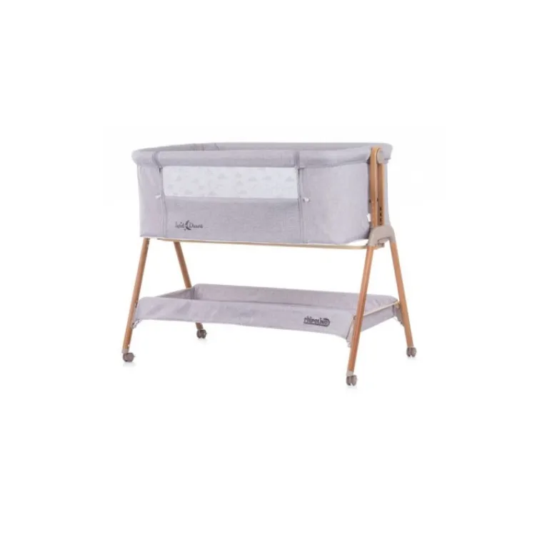 Chipolino kolevka sweet dreams grey/wood KOSSD0213GY