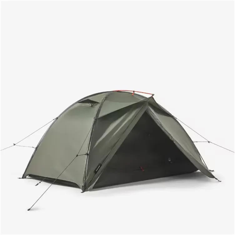Šator za treking MT500 s kupolom za 2 osobe - kaki