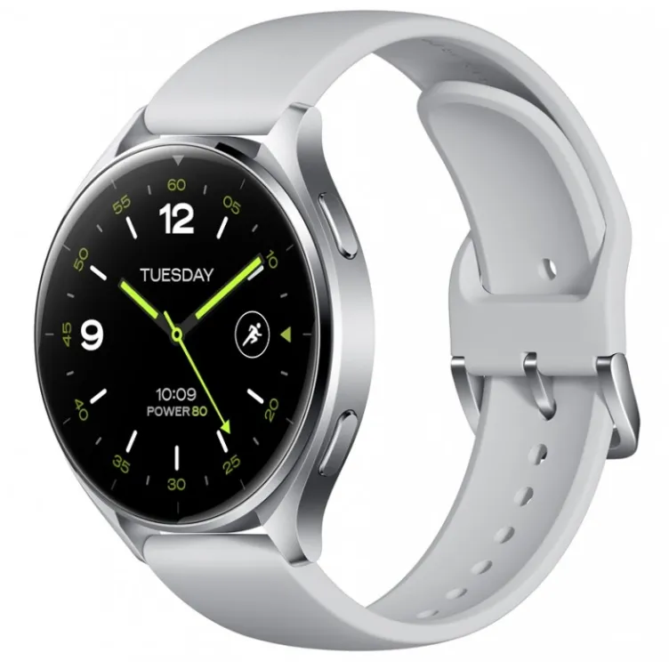 Xiaomi Watch 2 Silver Case with Gray TPU Strap