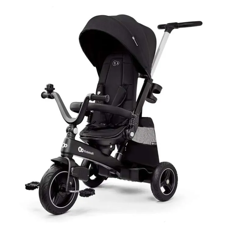 Kinderkraft tricikl easy twist 2u1 Black