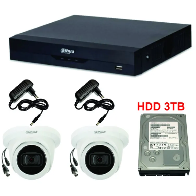 Dahua SET-13 * 2 kamere Full HD dome+dvr+hdd+napajanje 3TB Tehnicki pregled