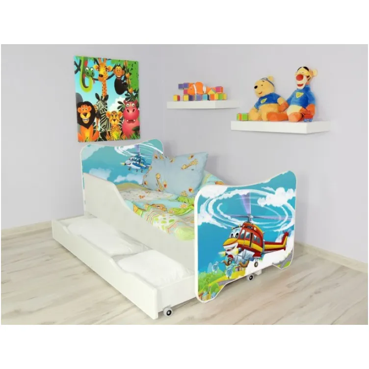 Krevet za dete sa fiokom Happy Kitty Helicopter 160x80