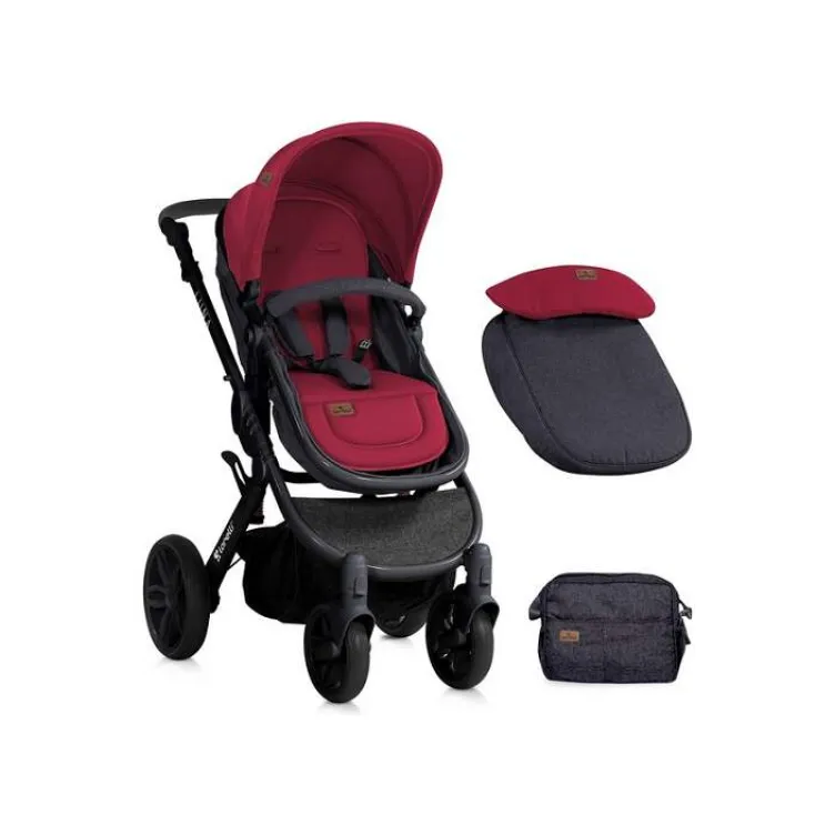 Kolica za bebe luna Black&Red