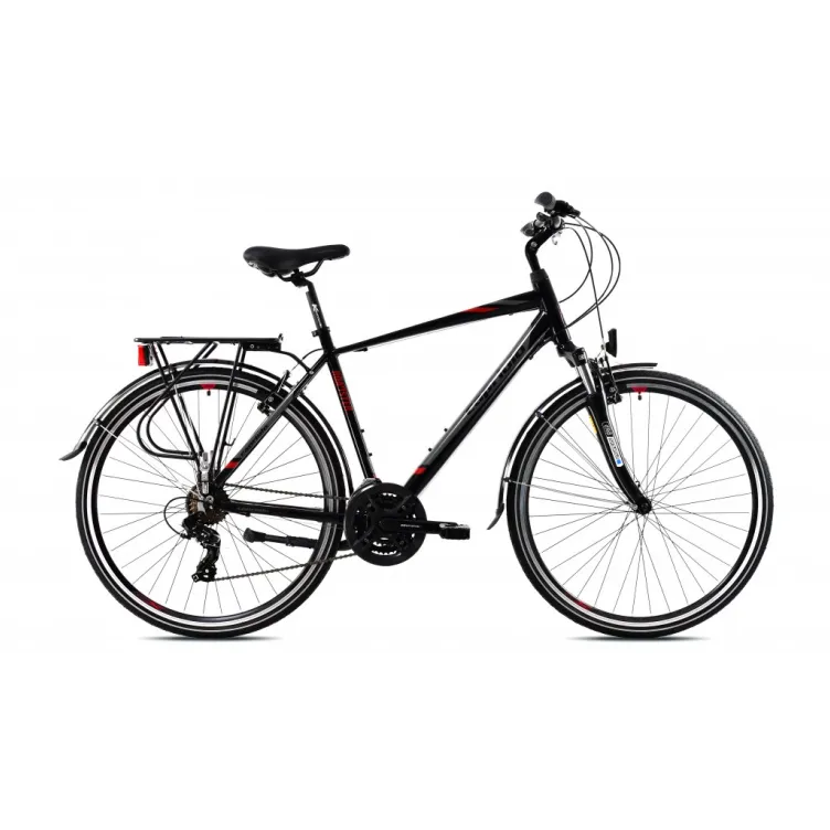Bicikl Roadster man crno crvena