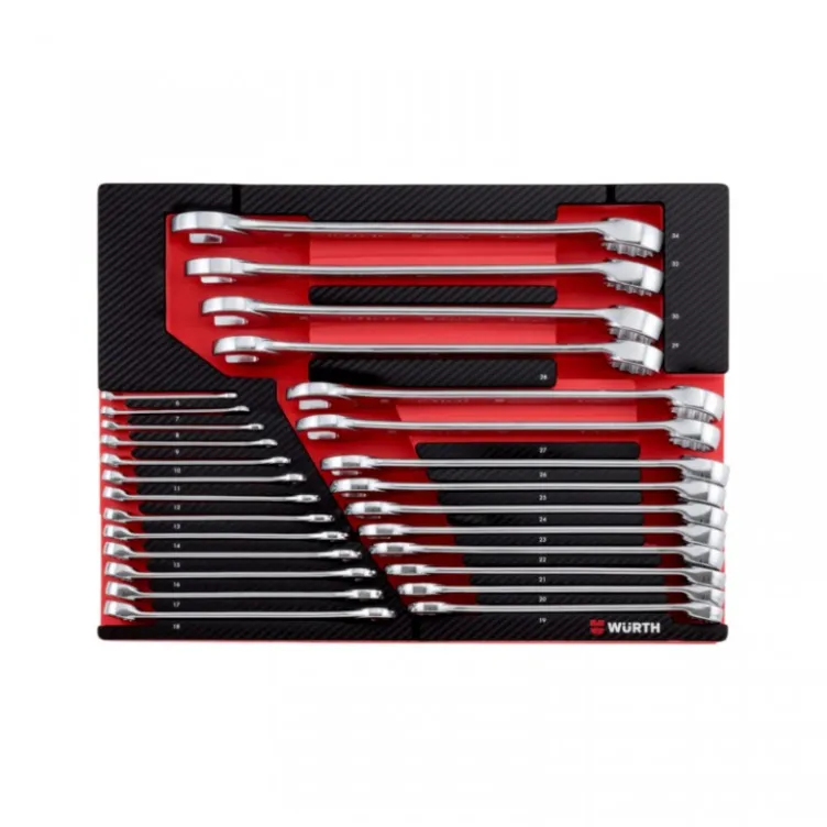 Set Zebra okasto-viljuškastih ključeva OK6-34 Wurth