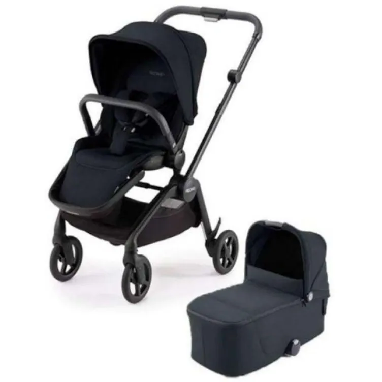 Kolica za bebe Recaro Duo sistem sadena, Night black