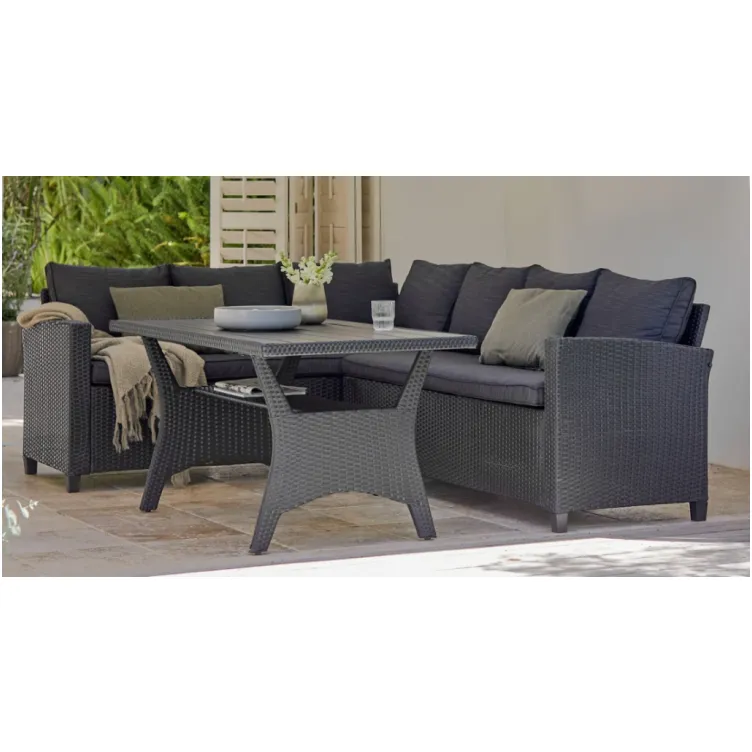 Lounge garnitura Ulenest 6 osoba crna