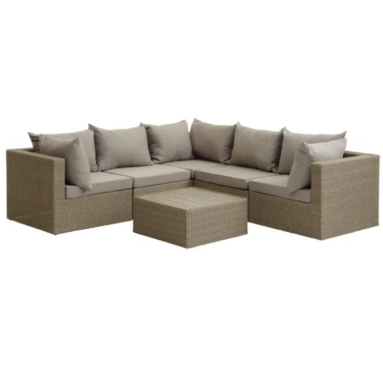 Lounge garnitura Ravandip 5 osoba natur
