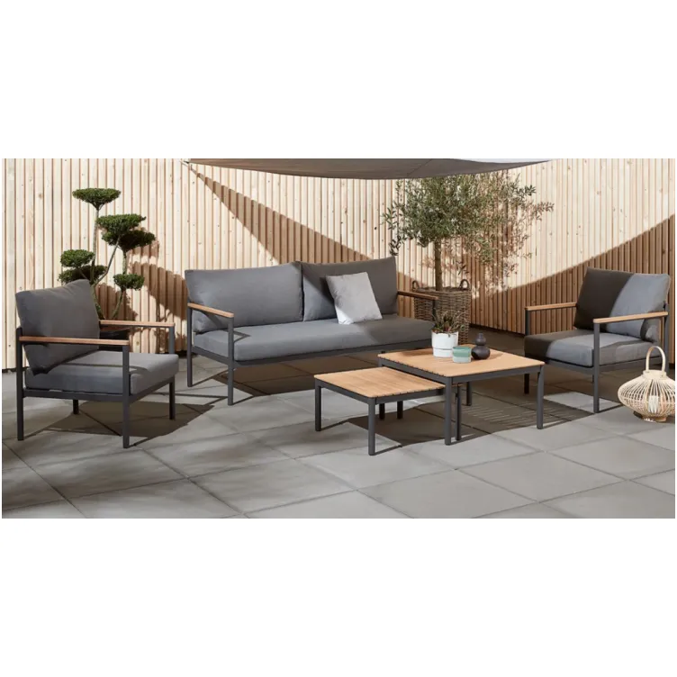 Lounge garnitura Odesund 5 osoba siva