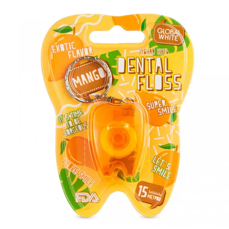 Zubni konac mango Global White