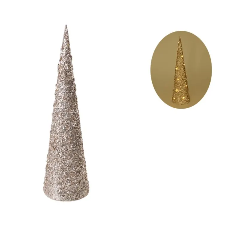 Jelka biseri zlatna 80cm Pearl cone