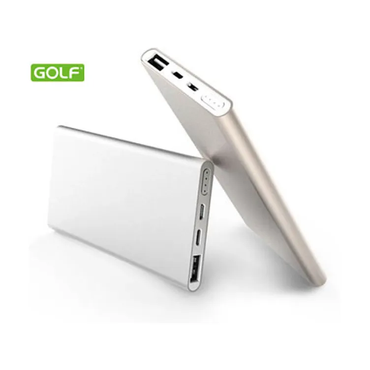Power bank GOLF EDGE5 5000mAh silver 2xUSB