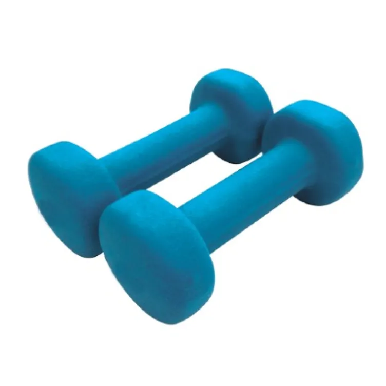 Set gvozdenih tegova s neoprenom 2x2kg plavi