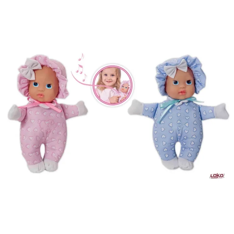 Lutka beba mekana koja plače Loko toys 24 cm PLAVA